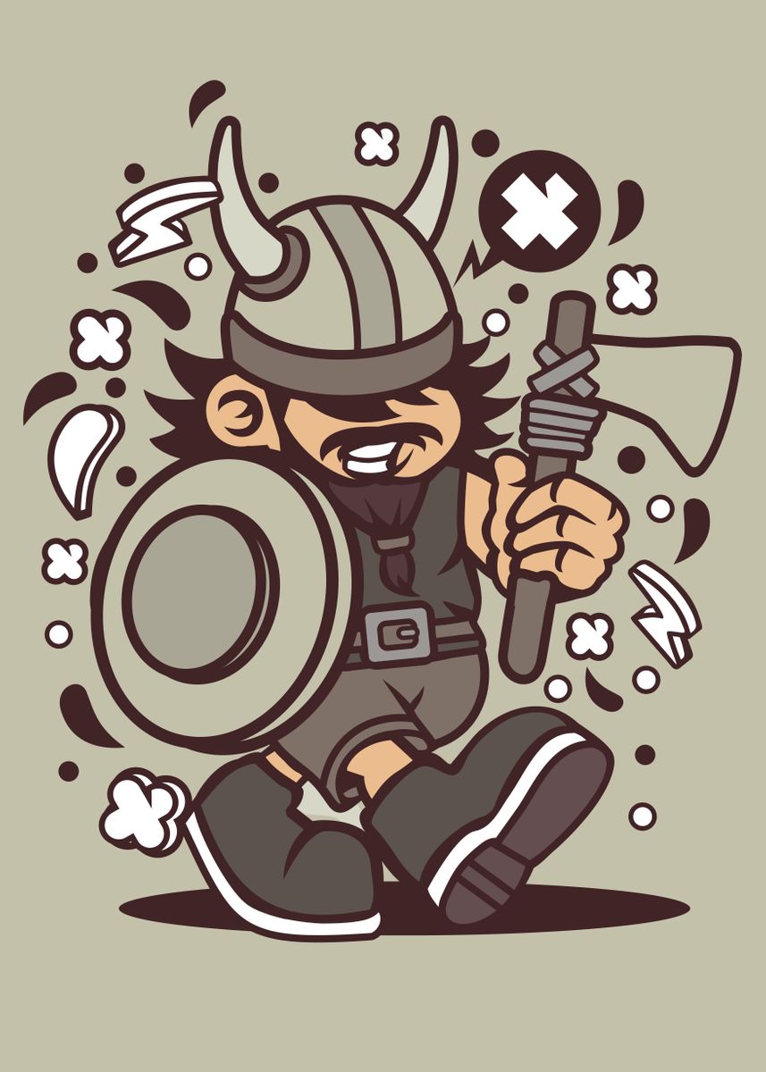 'Cartoon Illustration 475' Poster by Aloke Design | Displate