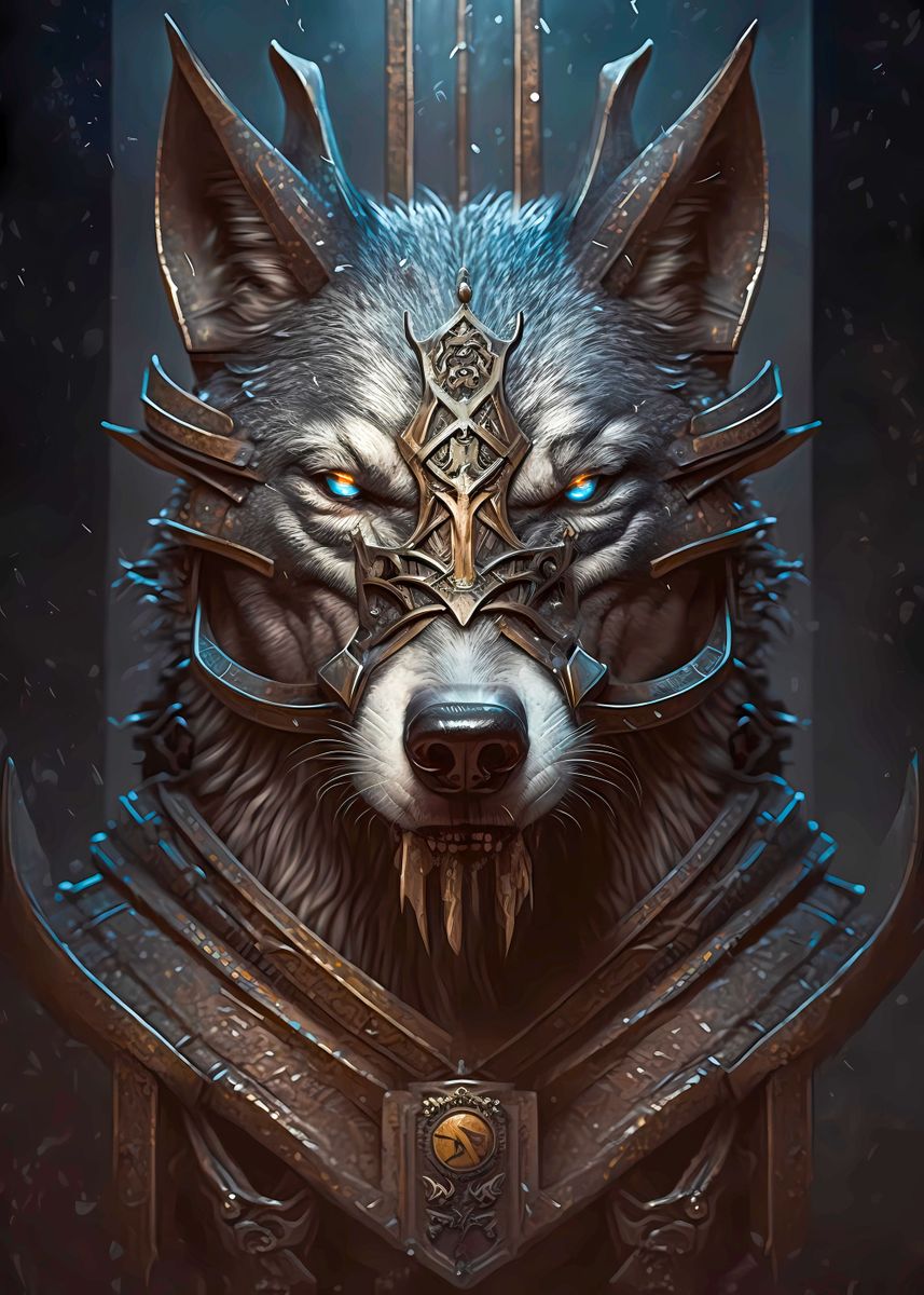 'Wolf Legendary' Poster, picture, metal print, paint by Adam Decor ...