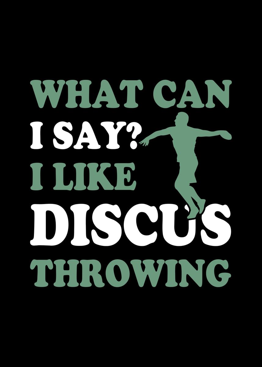 'Discus Throwing' Poster, picture, metal print, paint by Sebastian ...