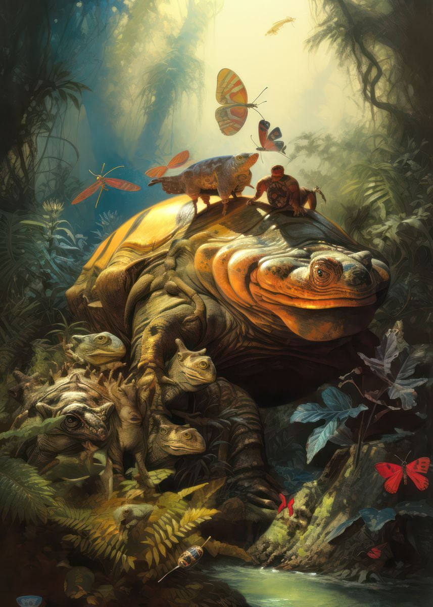 'A Surreal Armored Toad' Poster, picture, metal print, paint by Kingdom ...