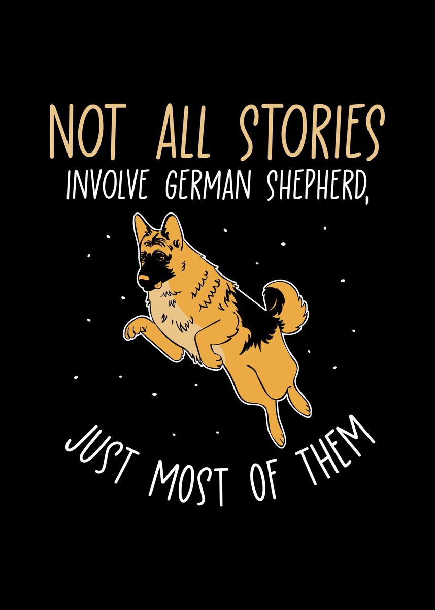 'German Shepherd' Poster, picture, metal print, paint by Sebastian ...