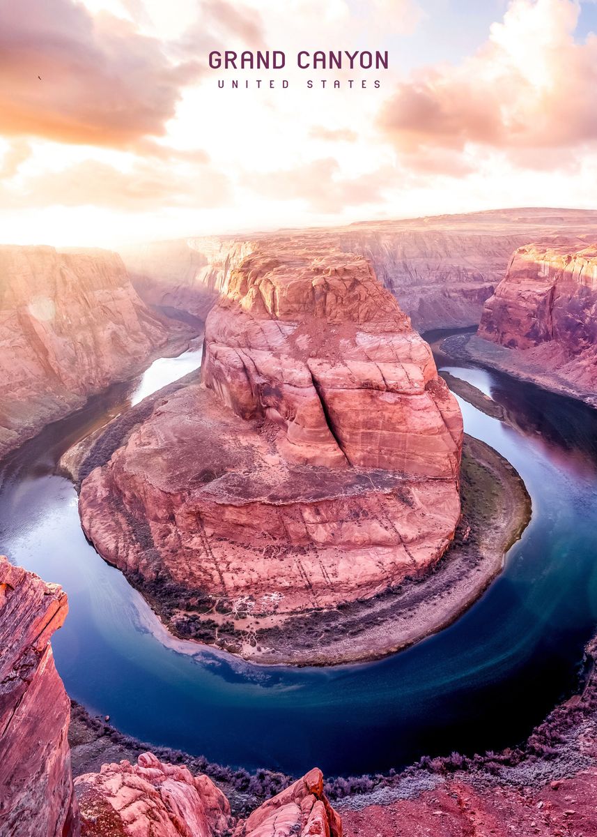 'Grand Canyon ' Poster, picture, metal print, paint by Famous City ...