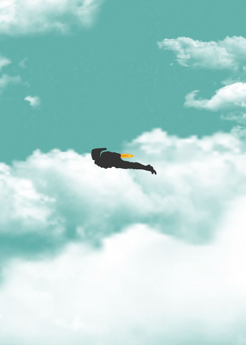 'Rocket man' Poster, picture, metal print, paint by Kurizura Art | Displate