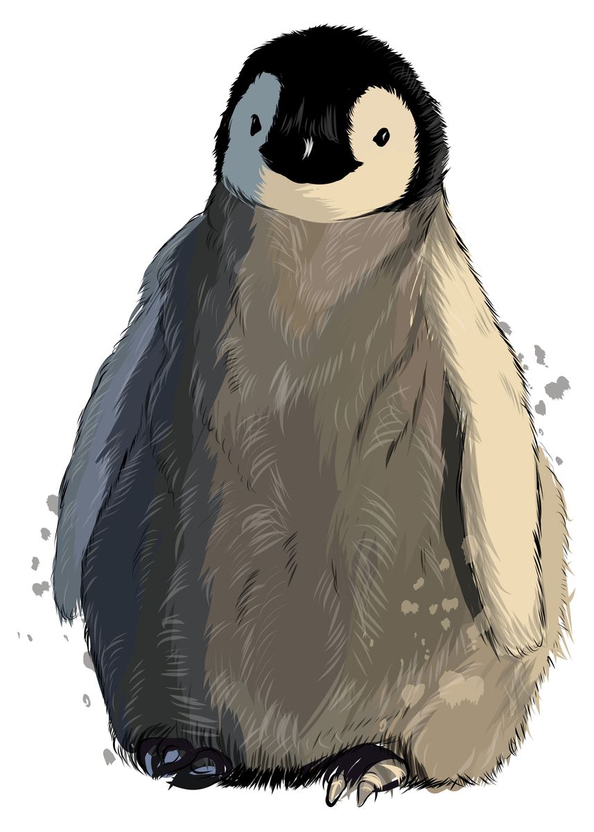 'Emperor penguin' Poster, picture, metal print, paint by Le Duc Hiep ...