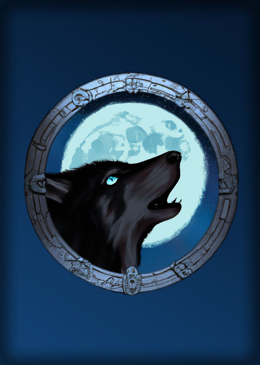 'Viking Wolf' Poster by Andrei Ionut Tudor | Displate