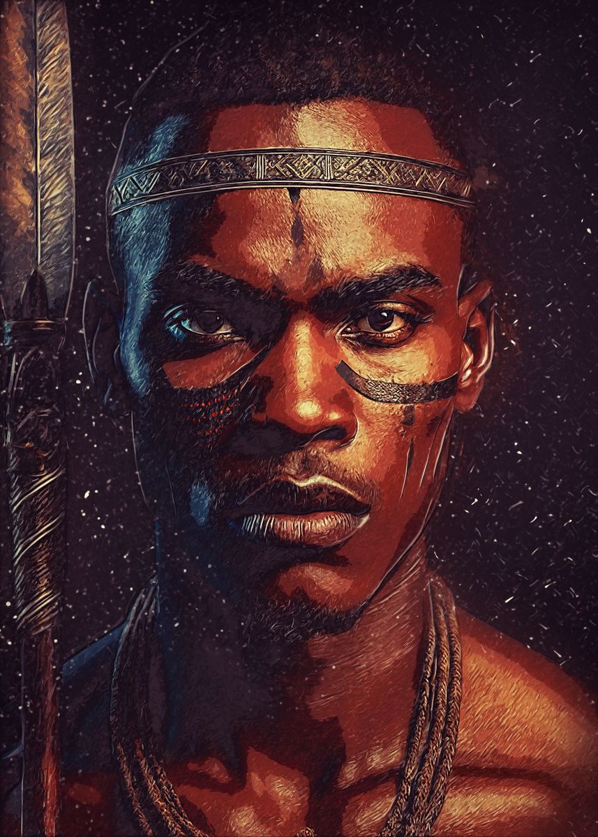 'Atsu the Great Warrior' Poster, picture, metal print, paint by ...
