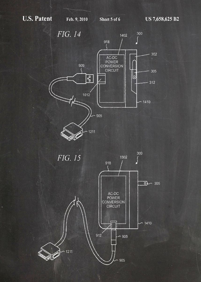'USB connection patent 2010' Poster, picture, metal print, paint by ...