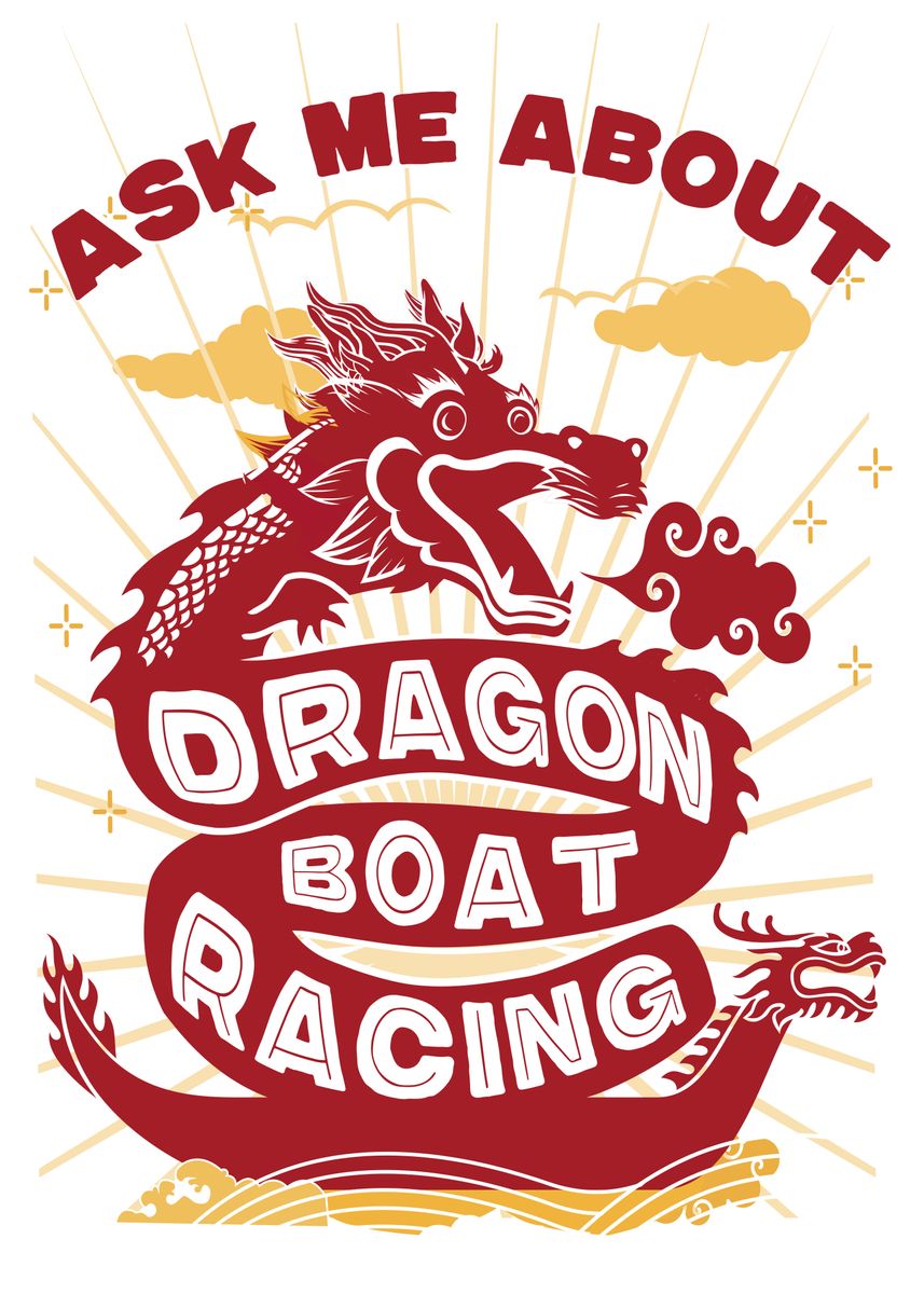 'Dragon Boat Racing' Poster, picture, metal print, paint by Markus ...