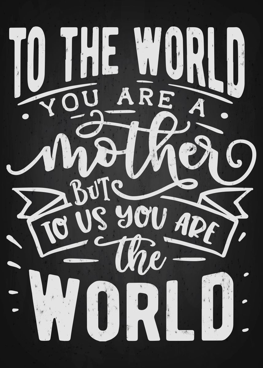 'Mother World' Poster, picture, metal print, paint by tyna xi | Displate