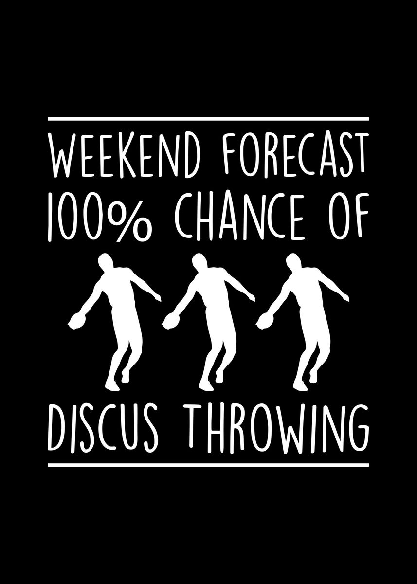 'Discus Throwing' Poster, picture, metal print, paint by Sebastian ...