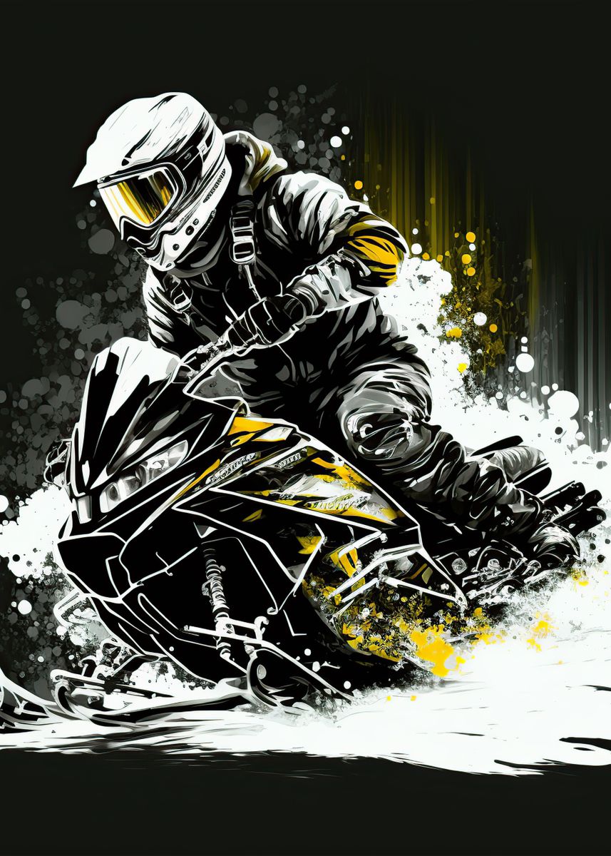 'Jetski ' Poster, picture, metal print, paint by Childs Space | Displate