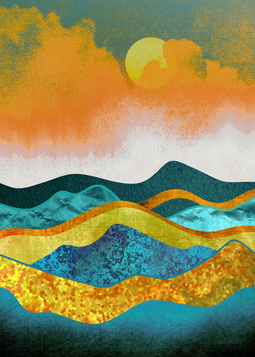 'Rain Storm' Poster, picture, metal print, paint by Esskay Designs ...