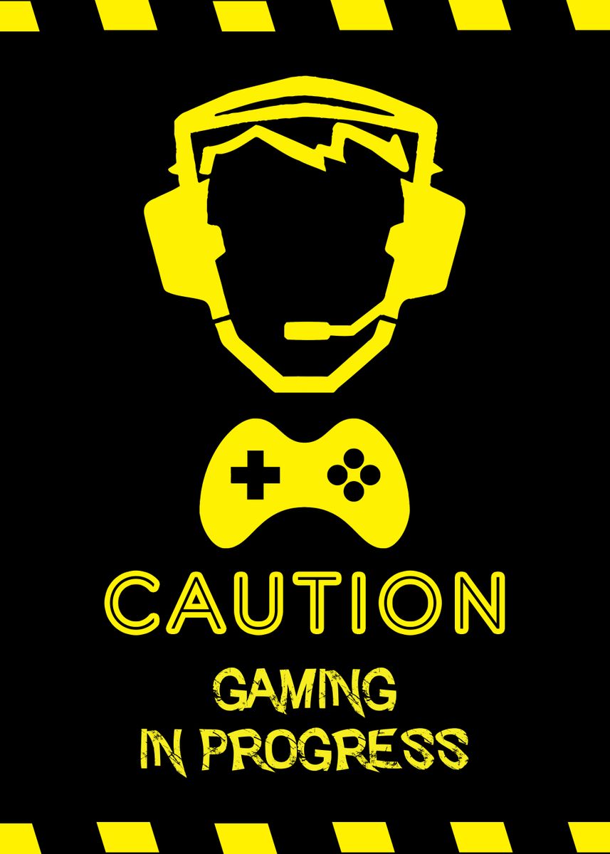 'gaming gamer' Poster, picture, metal print, paint by Motivation ...