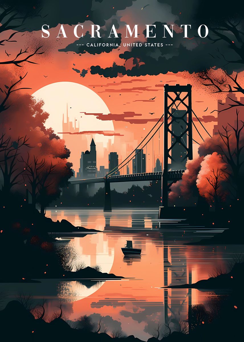 'Sacramento' Poster by Baron Style | Displate