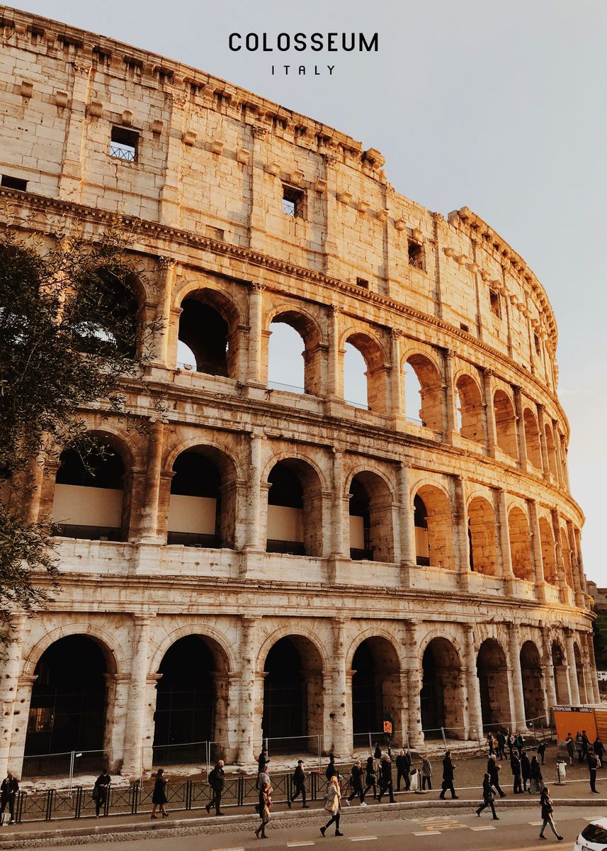 'Colosseum ' Poster, picture, metal print, paint by Famous City | Displate