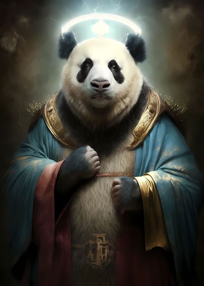 'Panda Imaginary world' Poster, picture, metal print, paint by Keeling ...