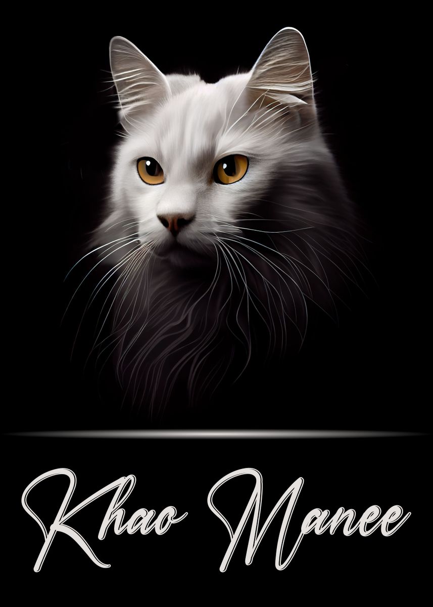 'Khao Manee Portrait' Poster, picture, metal print, paint by Artistic ...