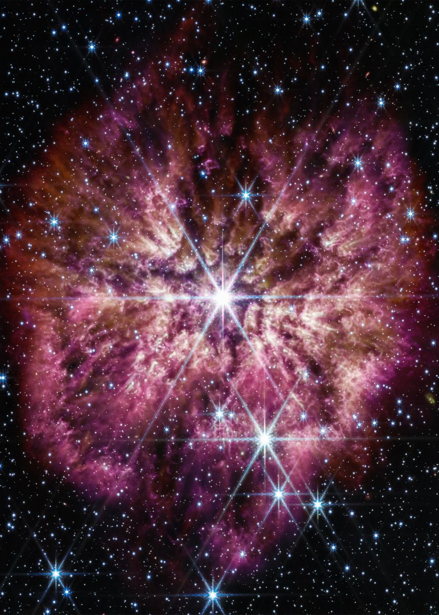 'JWST Wolf Rayet WR 124' Poster, picture, metal print, paint by ...