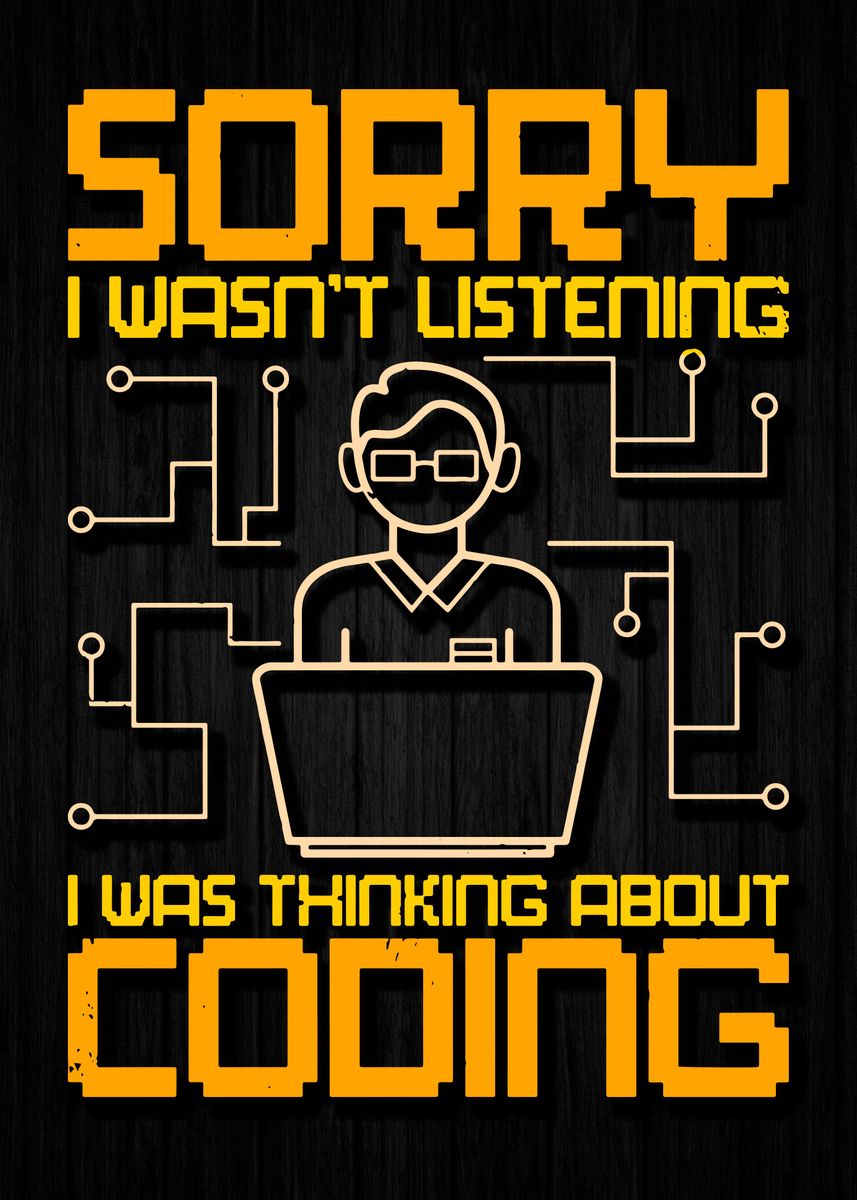 'Programmer Coder Software ' Poster, picture, metal print, paint by ...