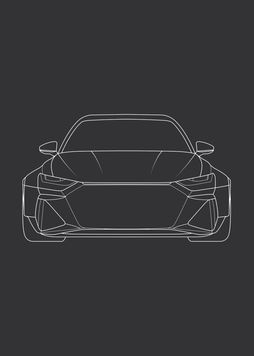 'Audi RS6' Poster, picture, metal print, paint by ProfDrSmart | Displate