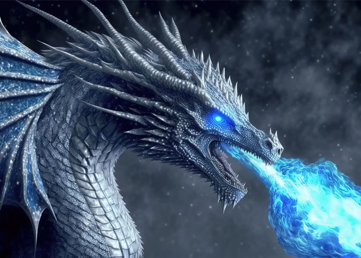 'Ice dragon' Poster by Anime | Displate