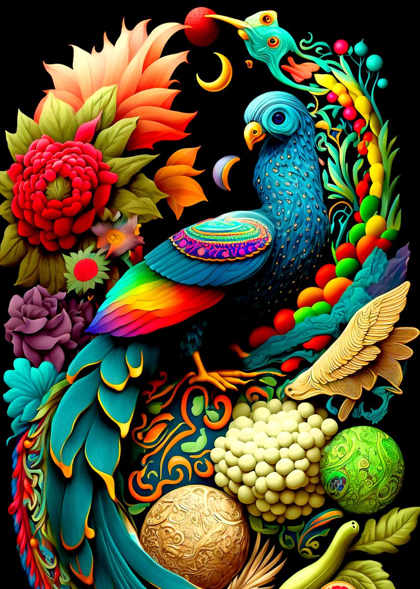 'Nature Colorful' Poster, picture, metal print, paint by hoan tran ...