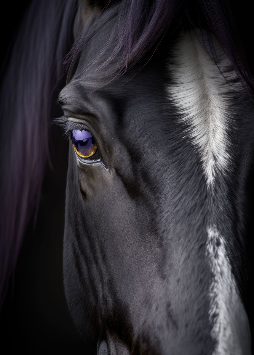 'Horse Eye' Poster by Mitoka | Displate
