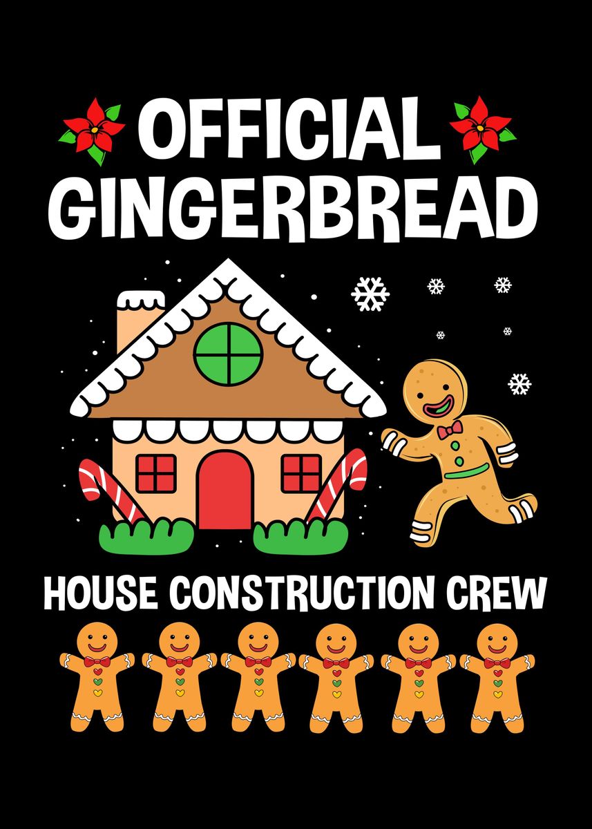 'Gingerbread House' Poster, picture, metal print, paint by FunnyGifts ...