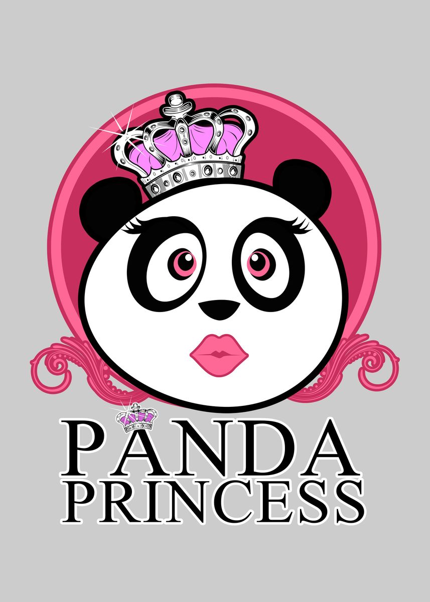 'Panda Princess' Poster, picture, metal print, paint by Adamzworld ...