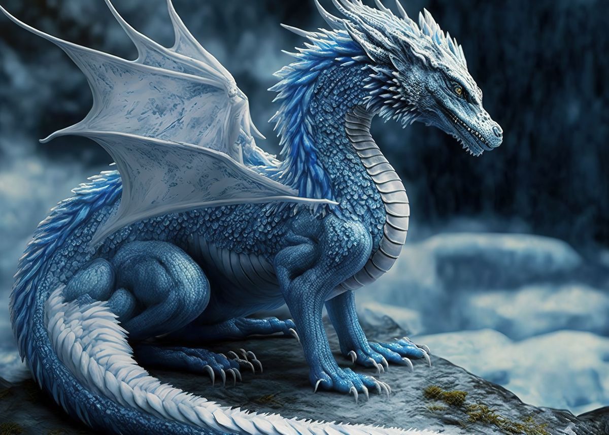 'Ice dragon' Poster by Anime | Displate
