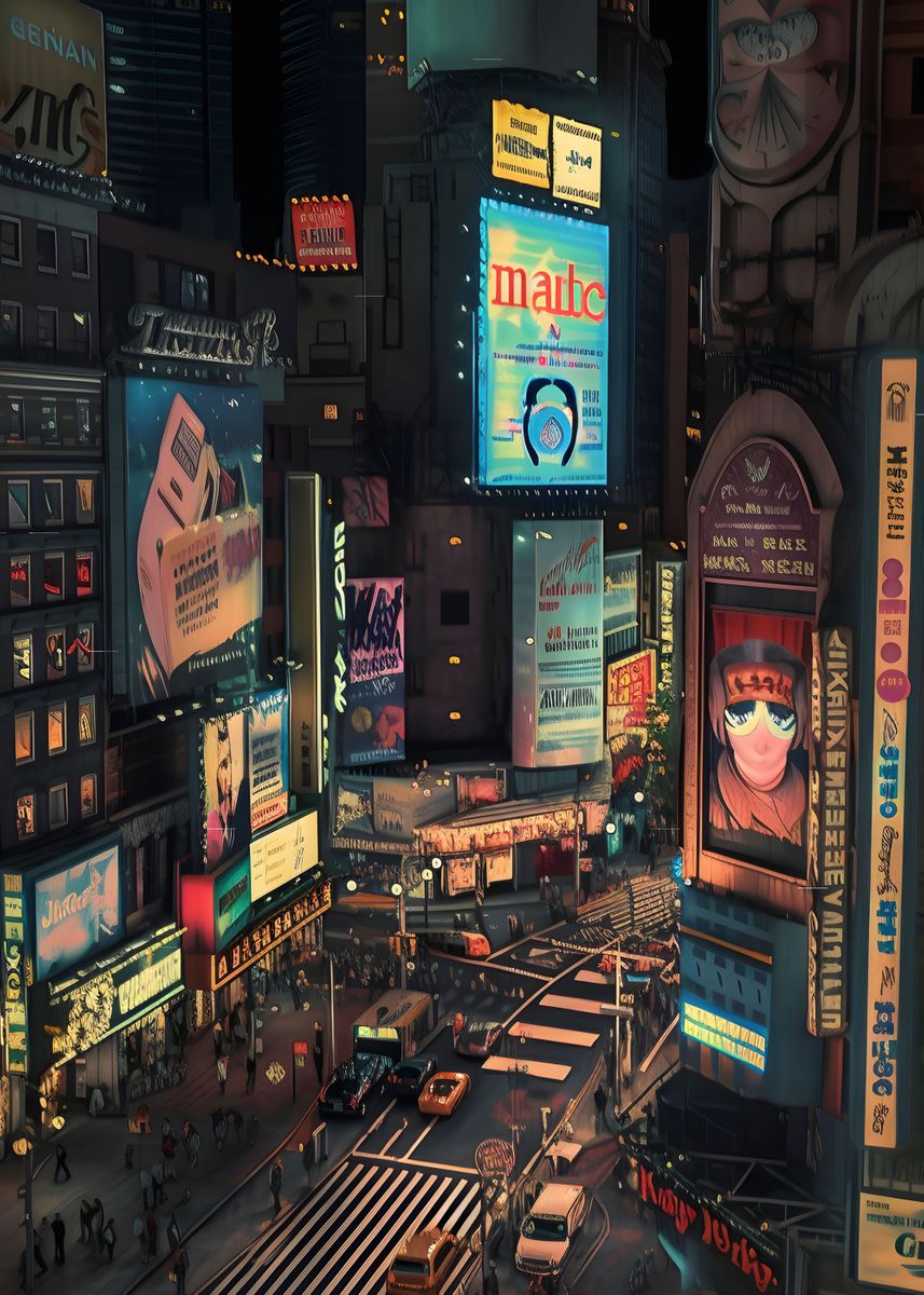 'Atompunk Dreamscape v1' Poster, picture, metal print, paint by Pedro ...