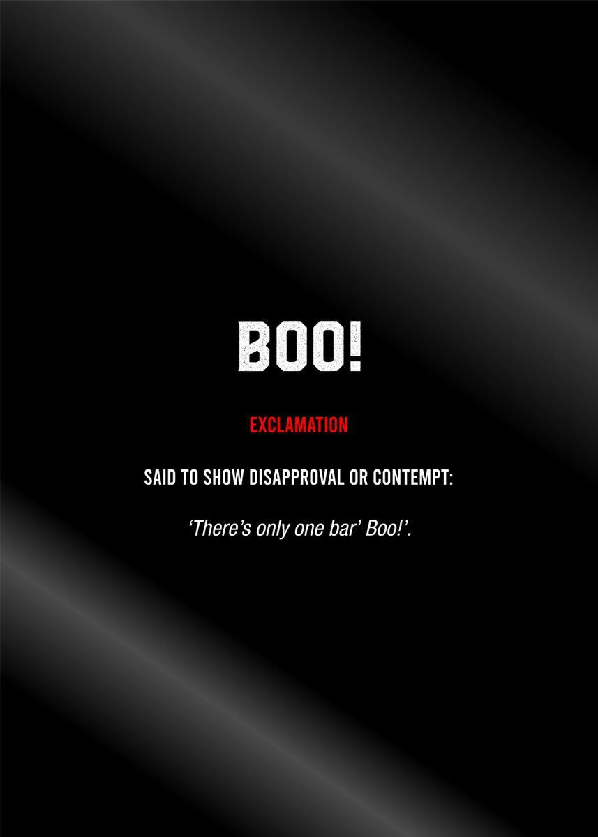 'boo' Poster, picture, metal print, paint by The Artnesia Posters ...