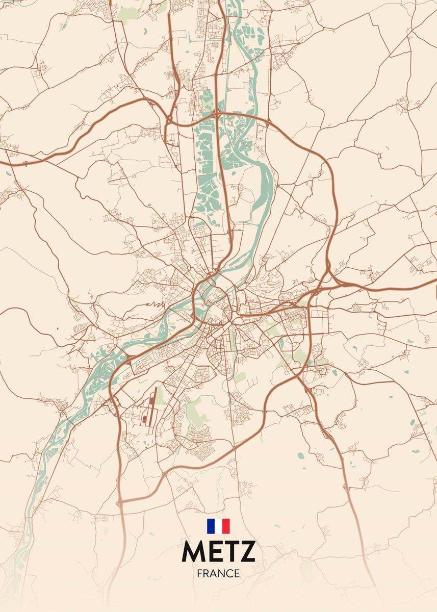 'Metz FR' Poster, picture, metal print, paint by IMR Designs | Displate