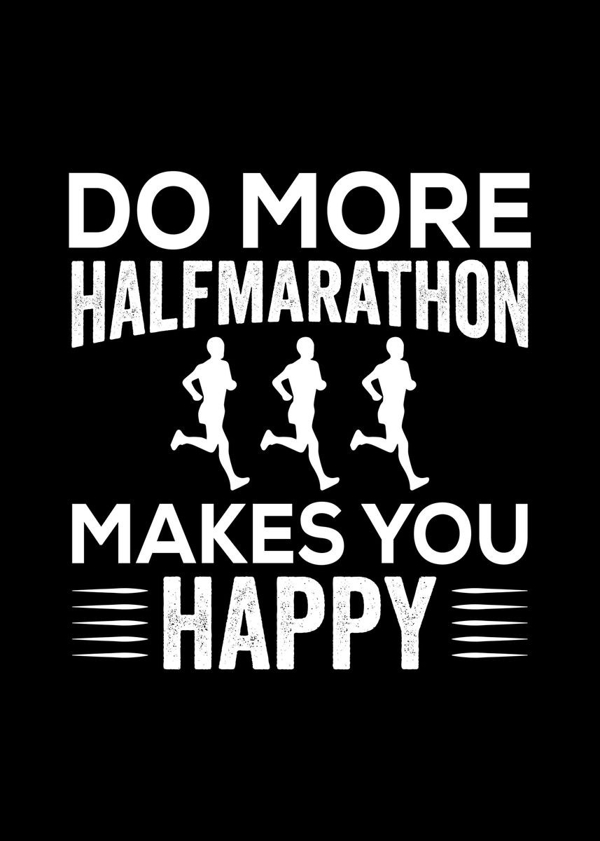 'Half Marathon' Poster, picture, metal print, paint by Sebastian ...