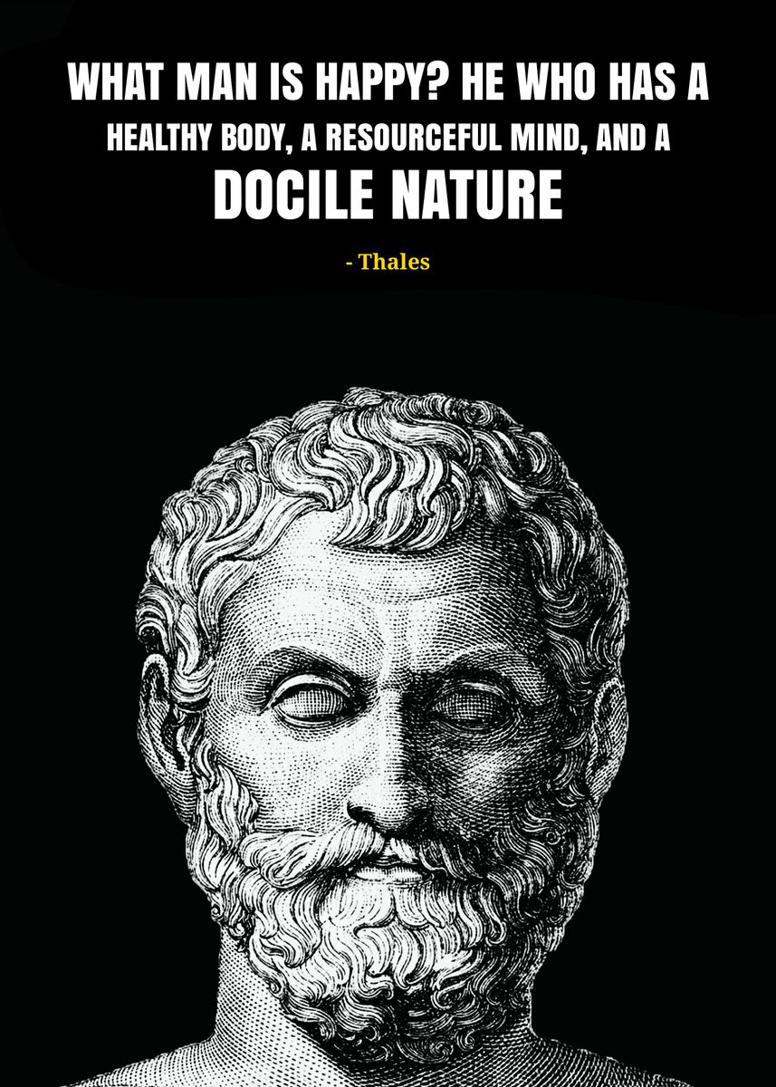 'Thales of Miletus quote ' Poster by iwak ayam | Displate