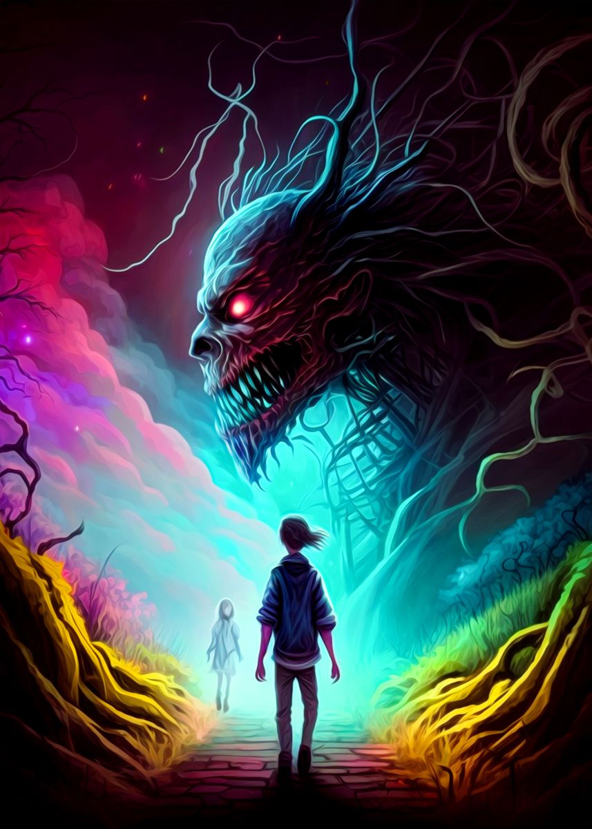 'Fantasy World' Poster, picture, metal print, paint by javis lee | Displate