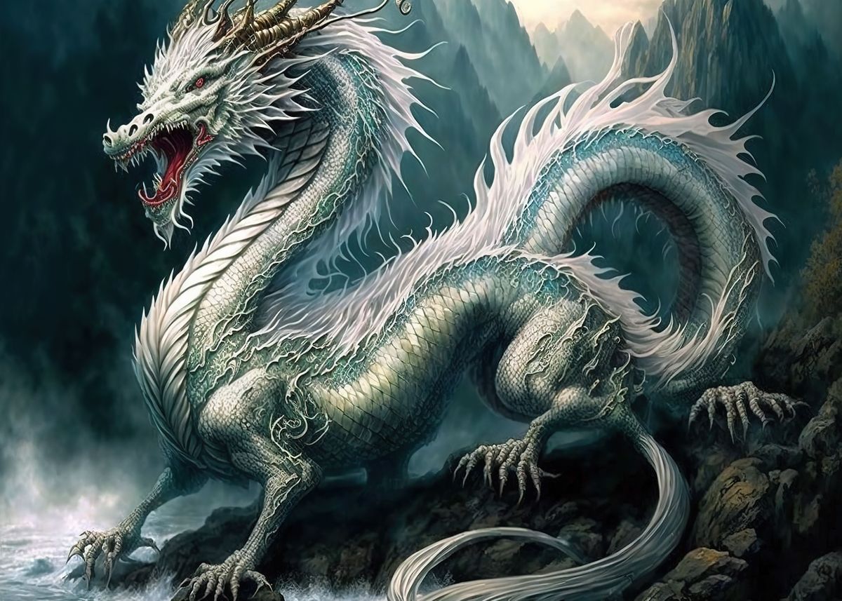 'Ice dragon' Poster by Anime | Displate