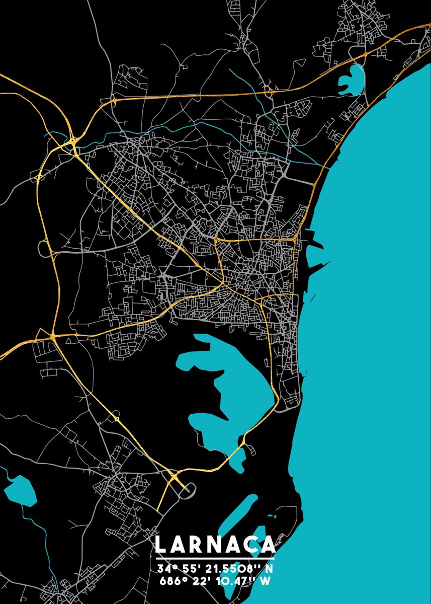 'Larnaca Cyprus' Poster, picture, metal print, paint by Clayborne Frank ...