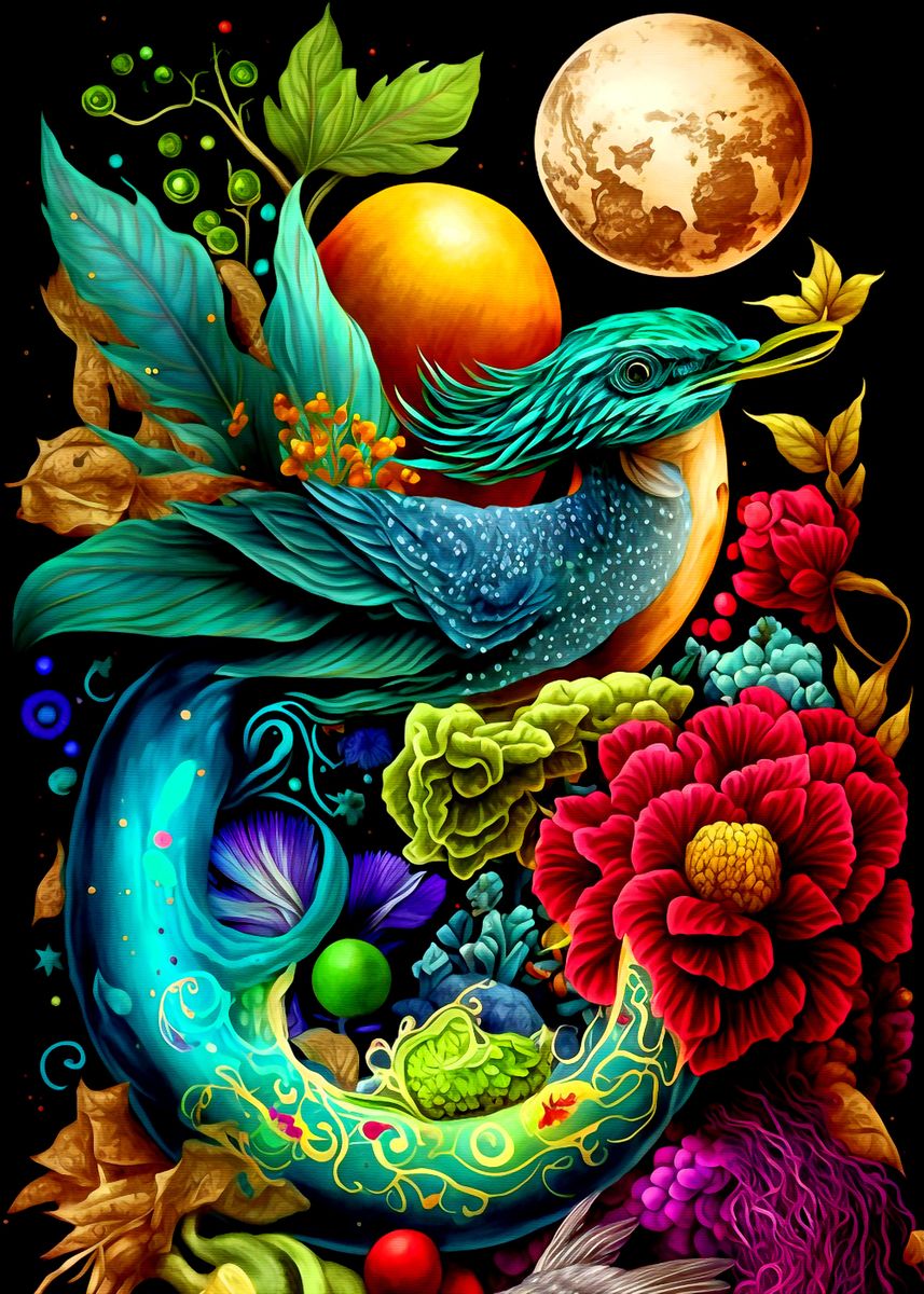 'Nature Colorful' Poster, picture, metal print, paint by hoan tran ...