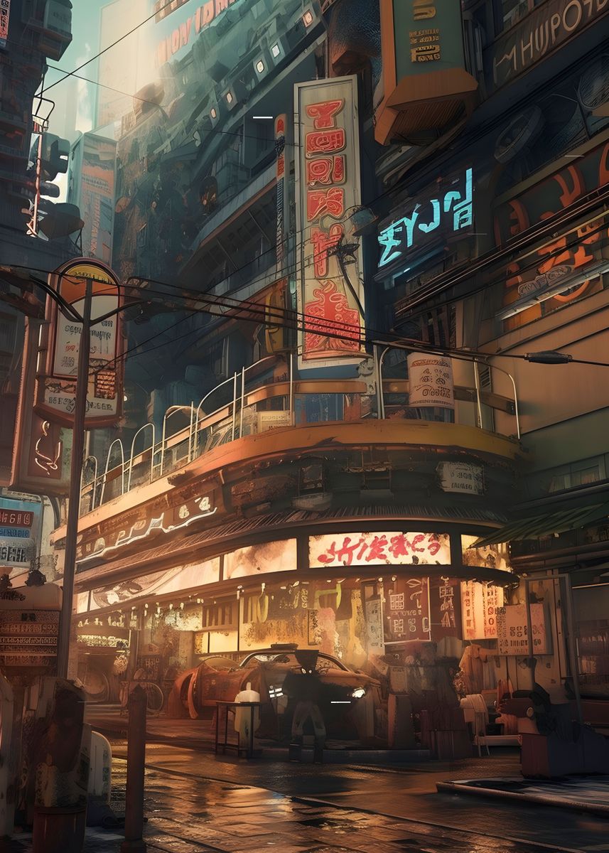 'Atompunk Dreamscape v6' Poster, picture, metal print, paint by Pedro ...