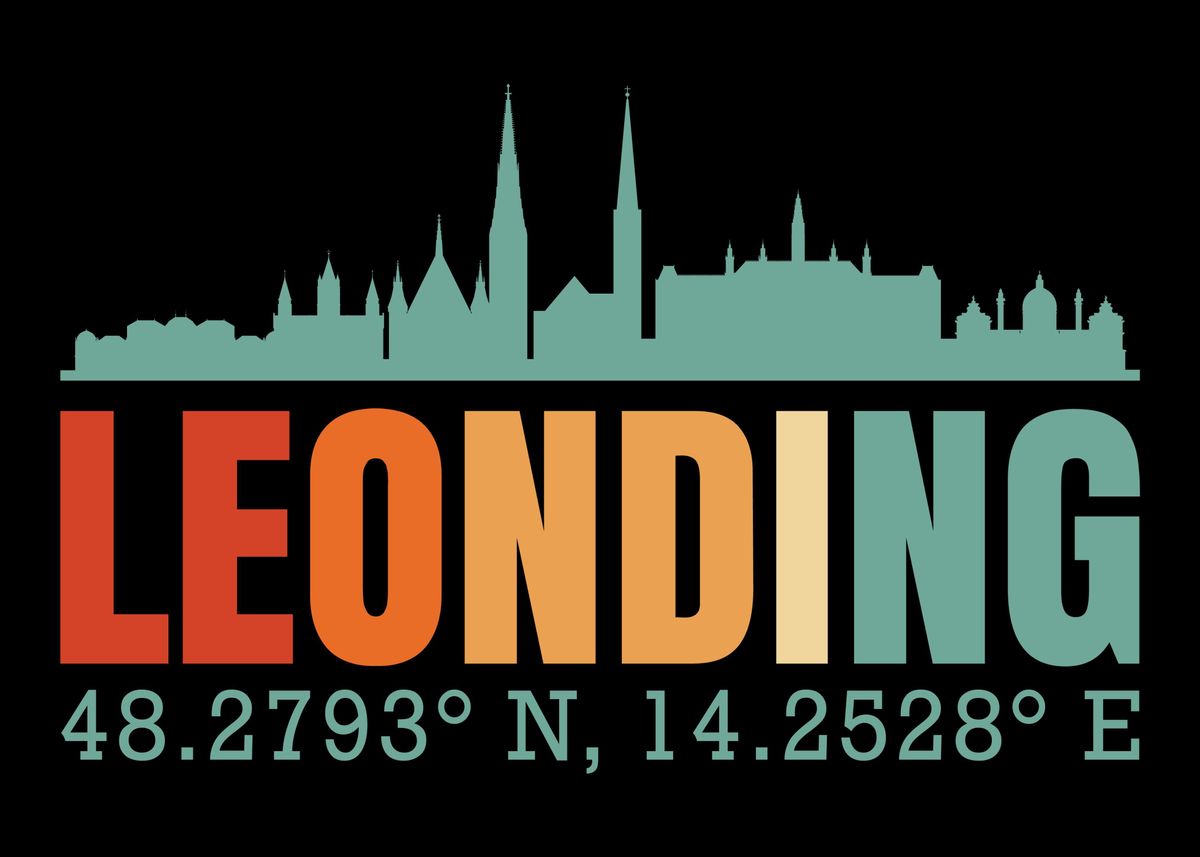 'Leonding Skyline Austria' Poster by Hexor | Displate