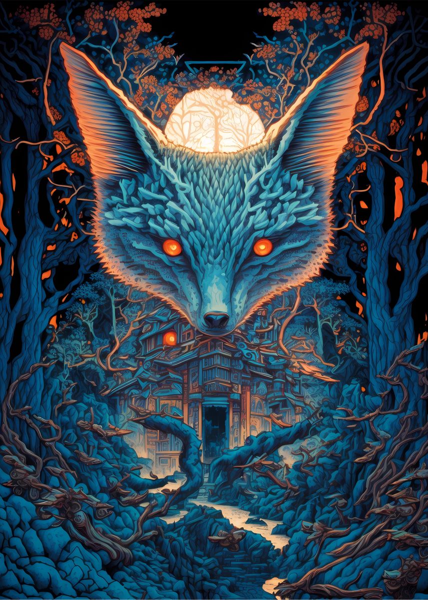 'Fox Magic powers' Poster, picture, metal print, paint by Parker World ...