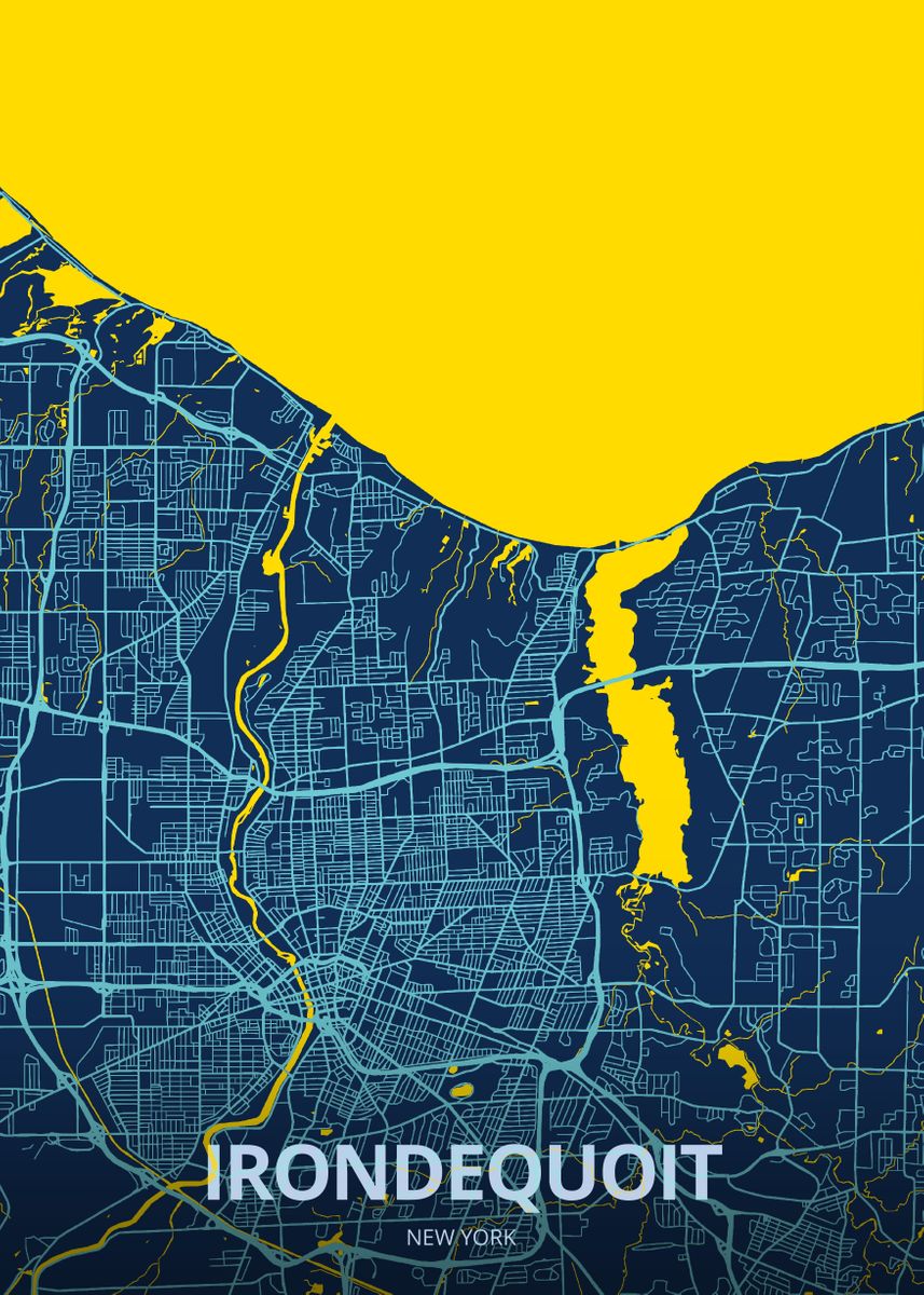 'IRONDEQUOIT' Poster, picture, metal print, paint by CRAFTSSSTUDIO ...