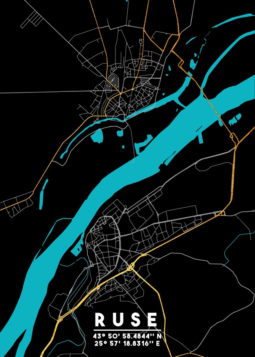 'Ruse Bulgaria' Poster, picture, metal print, paint by Clayborne Frank ...