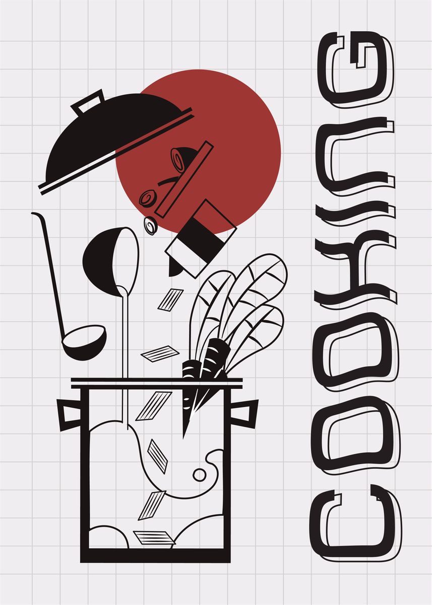 'Minimal Japanese Cooking' Poster by jodotodesign | Displate