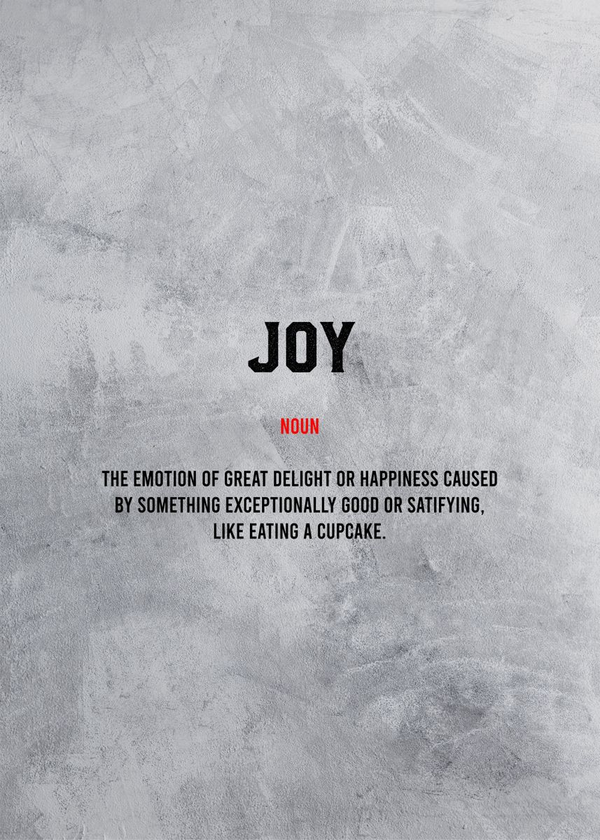 'joy' Poster, picture, metal print, paint by Bestselling cool posters ...