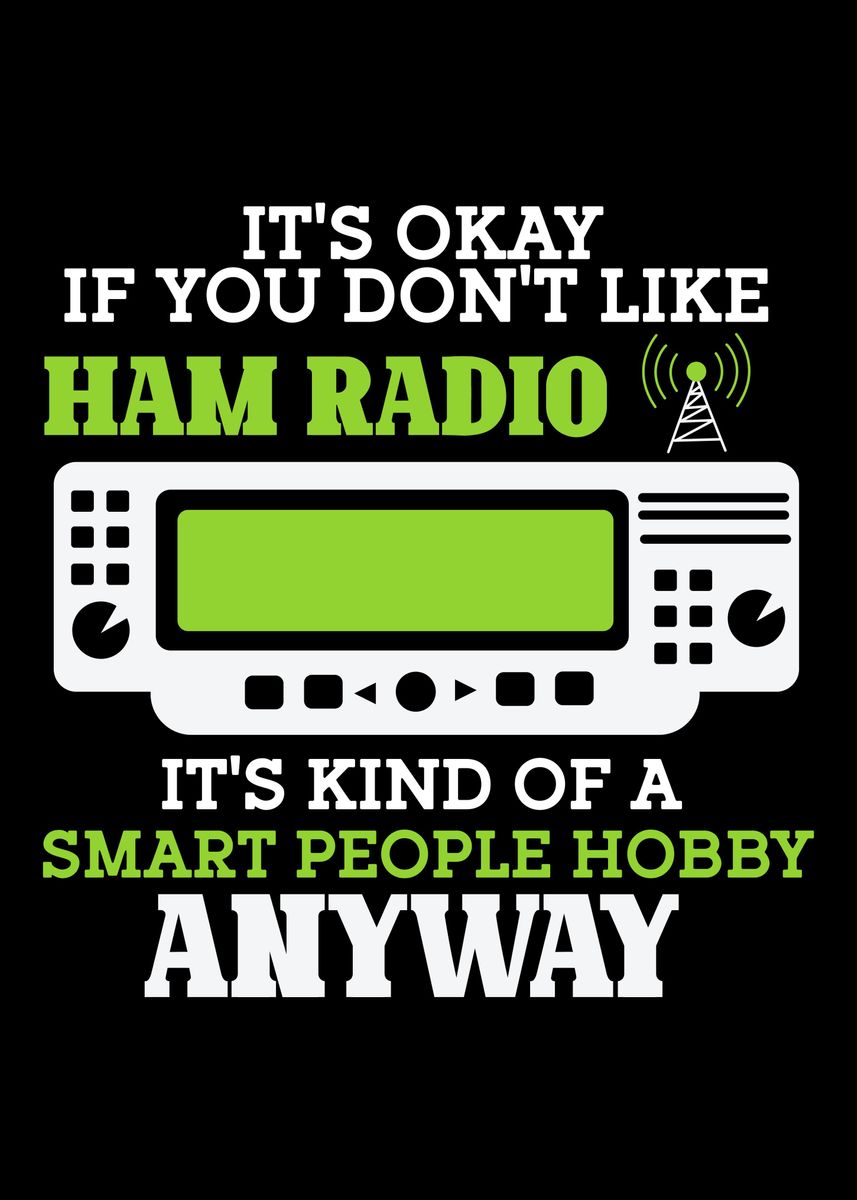'Ham Radio' Poster, picture, metal print, paint by Hexor | Displate