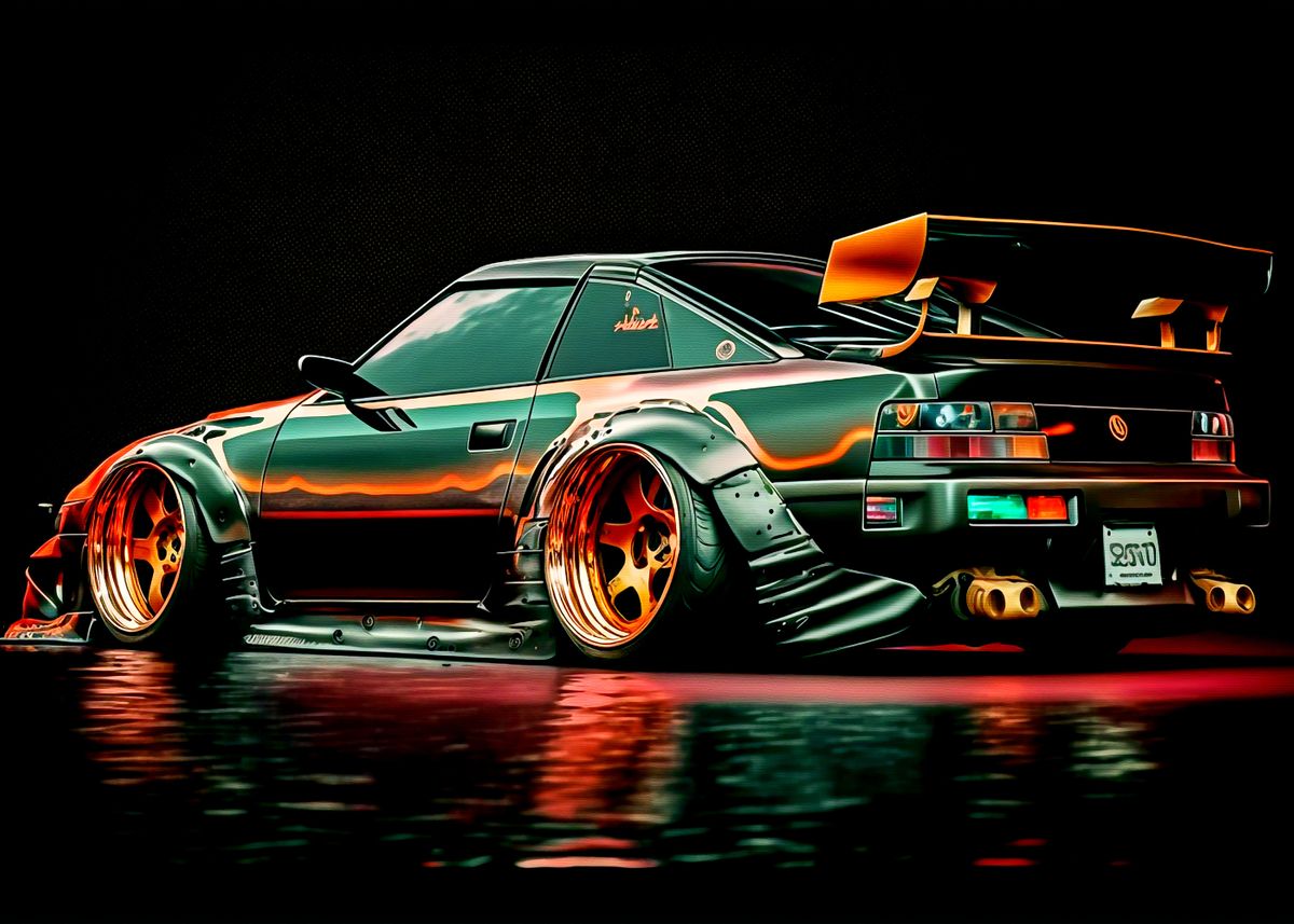 'Fantasy Car' Poster by Hita Ando | Displate