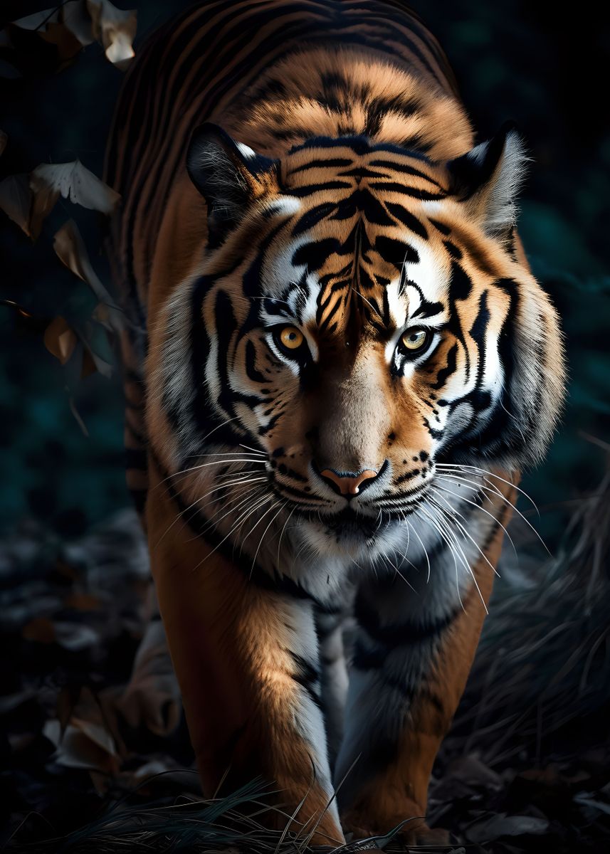 'Tiger Kingdom Encounter' Poster, picture, metal print, paint by ...