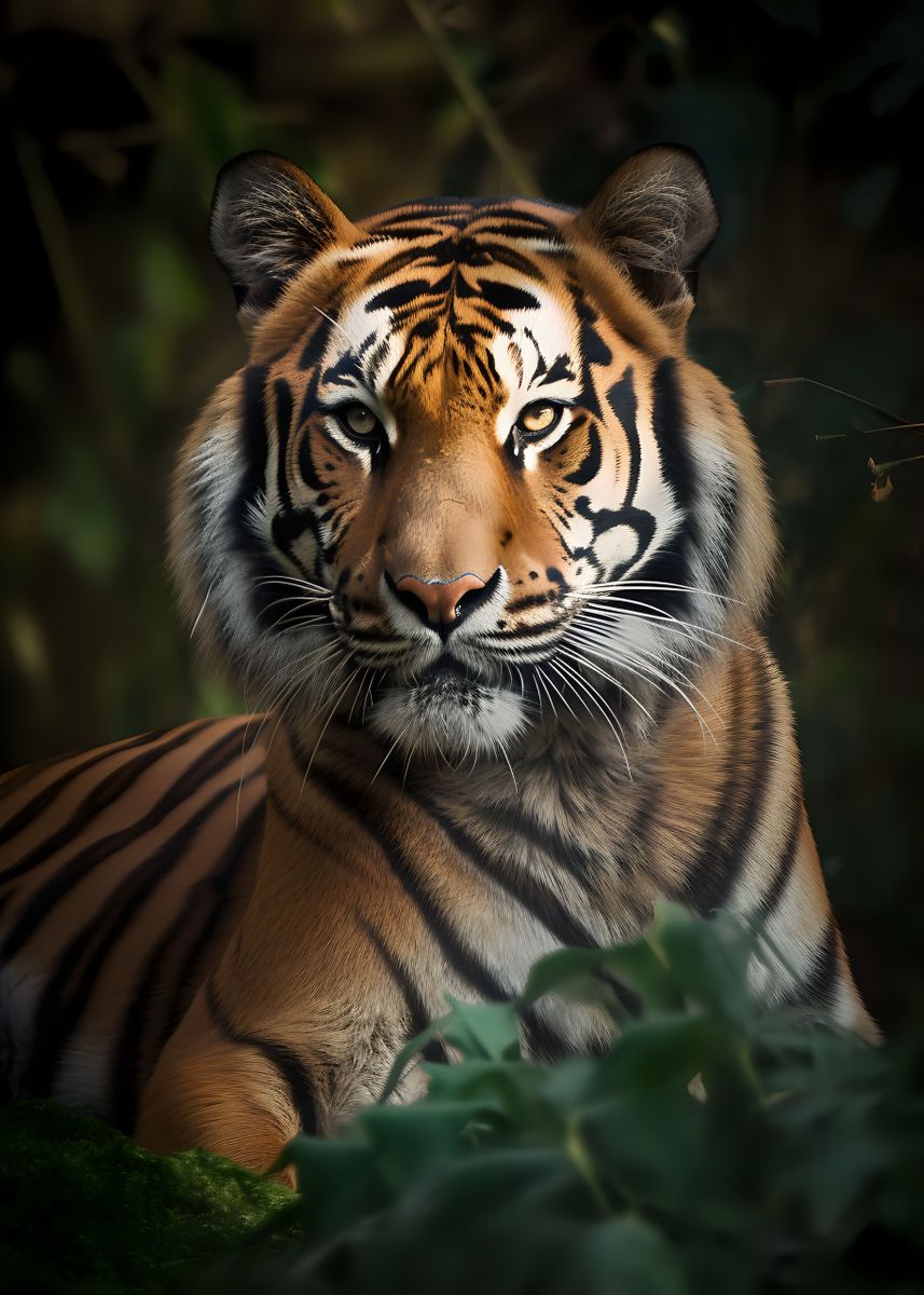 'Tigers Tranquil Domain' Poster, picture, metal print, paint by ...